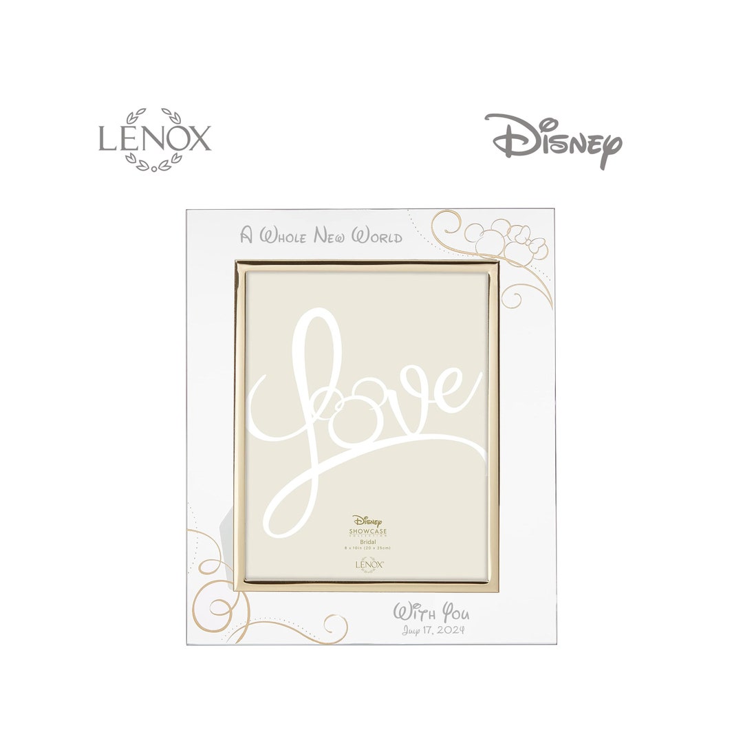 Lenox Personalized Disney Bridal 8x10 Picture Frame, Custom Engraved ...