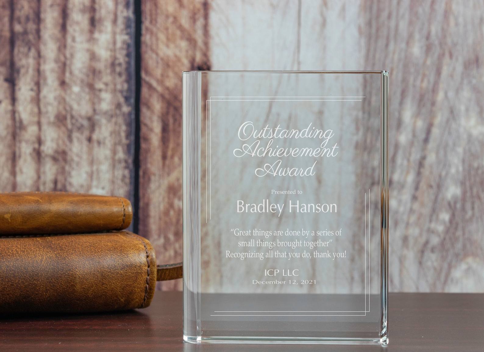 Personalized Crystal Book Award in Two Sizes / Custom Engraved - Etsy