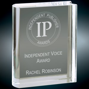 Personalized Crystal Book Award in Two Sizes / Custom Engraved Glass ...