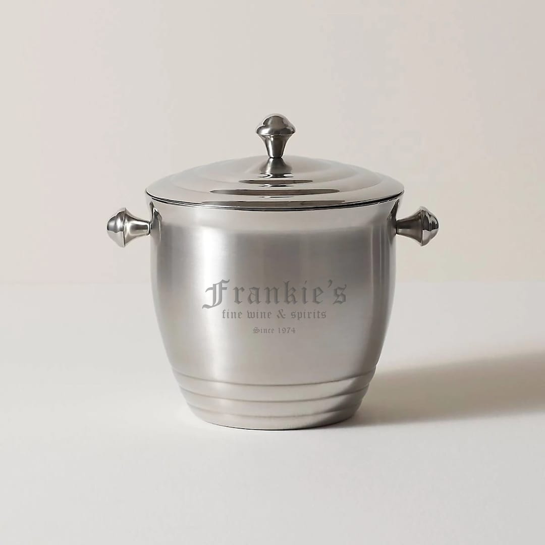 Lenox Tuscany Classics Personalized Stainless Steel Ice Bucket With Lid ...