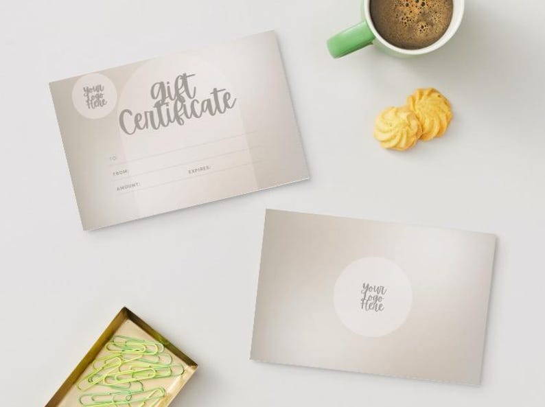 Customizable Digital Gift Certificate Template – Modern & Printable ...