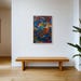 Whirlpool Abstract Poster, Blue Orange Expressionist Wall Art (unframed ...