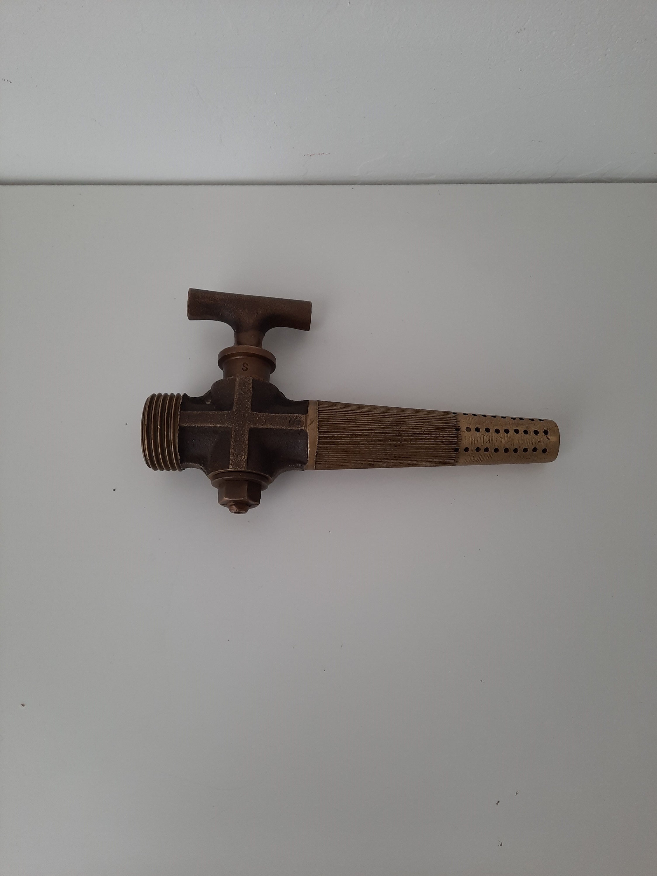 Antique Brass Wine Barrel Tap / Brass Wine Barrel Faucet / Bar Decor ...