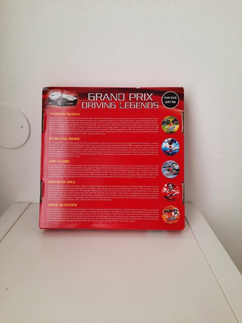 GRAND PRIX Driving Legends DVD Set 5 Pieces - Etsy
