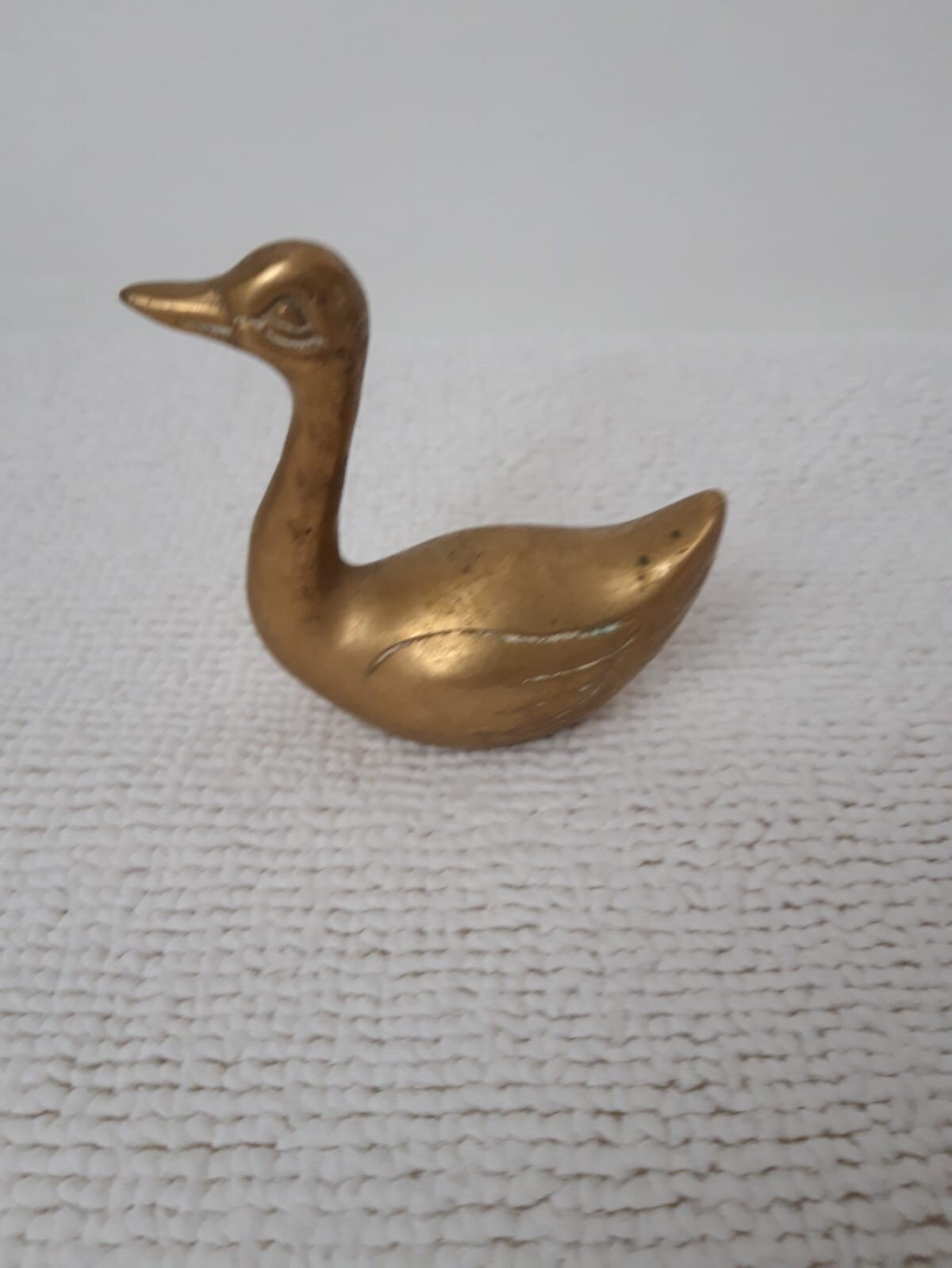 Vintage Miniature Brass Swan / Miniature Brass Swan Figurine - Etsy