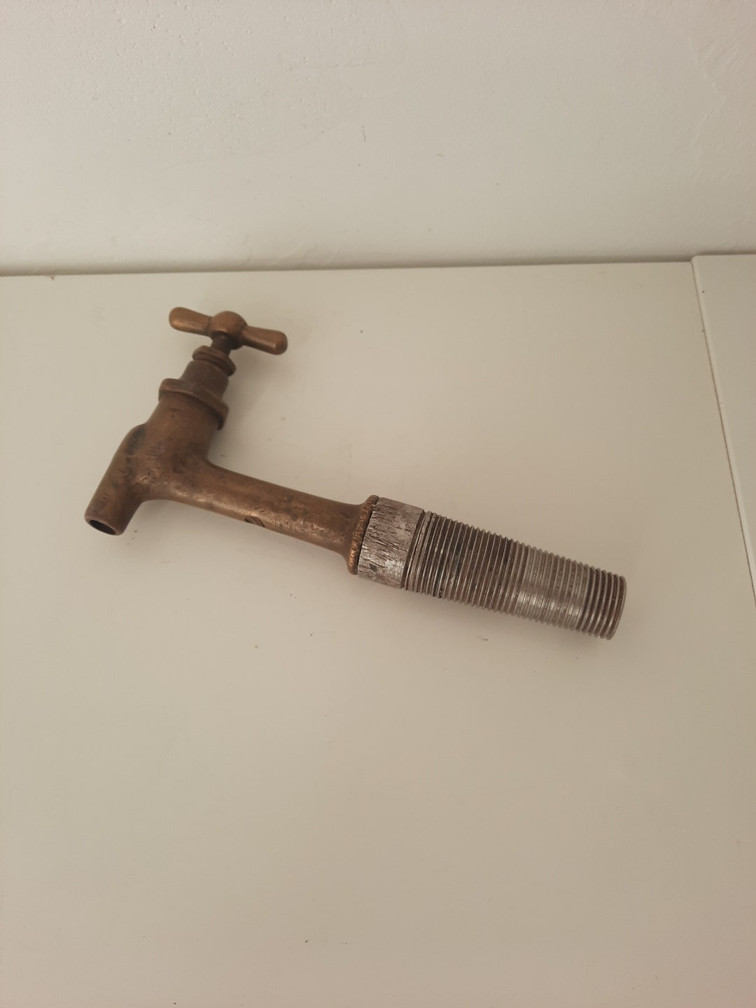 Antique Brass Wine Barrel Tap / Brass Wine Barrel Faucet / Bar Decor ...