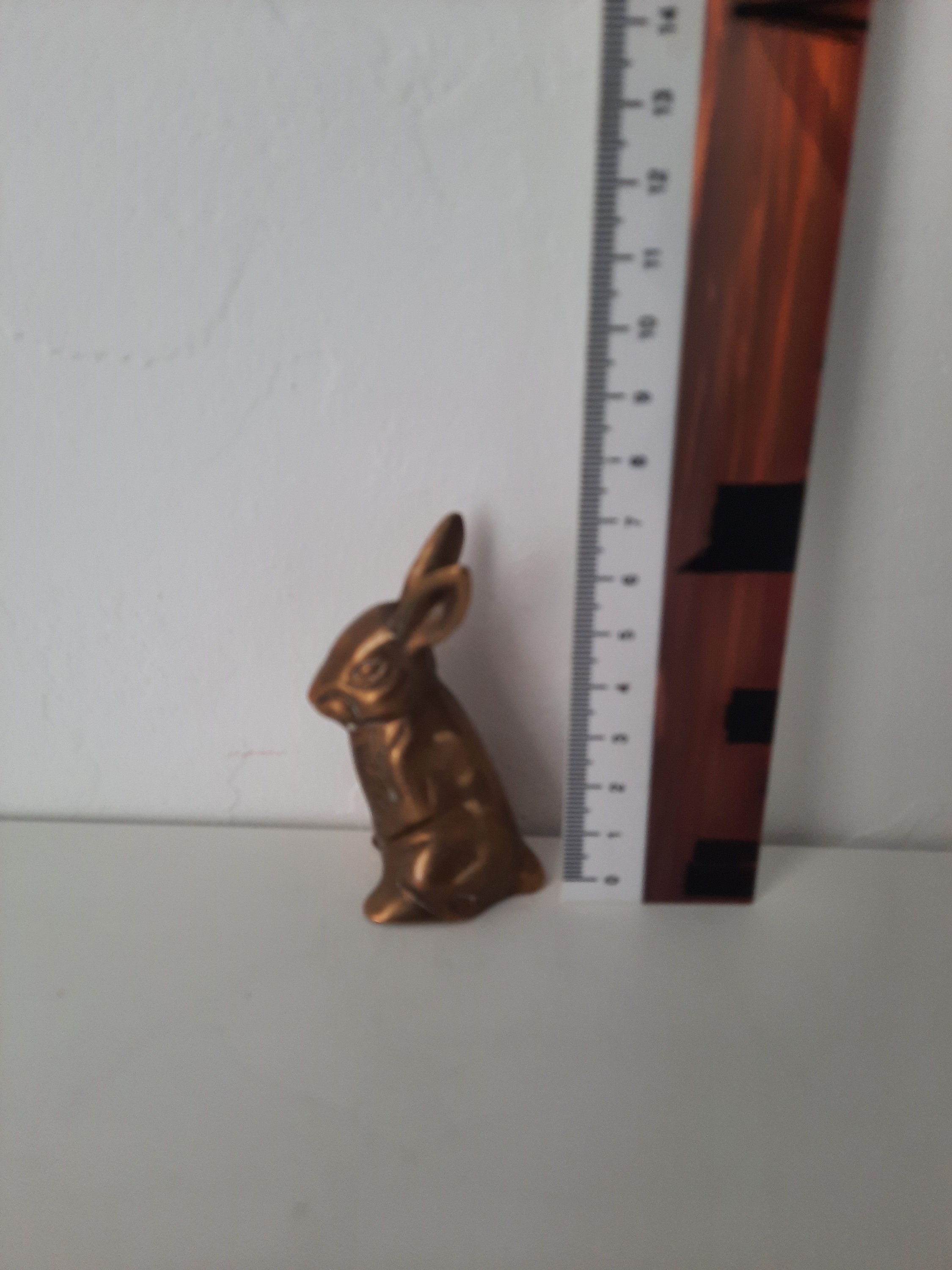 Vintage Brass Hare Figurine / Antique Brass Rabbit Figurine - Etsy