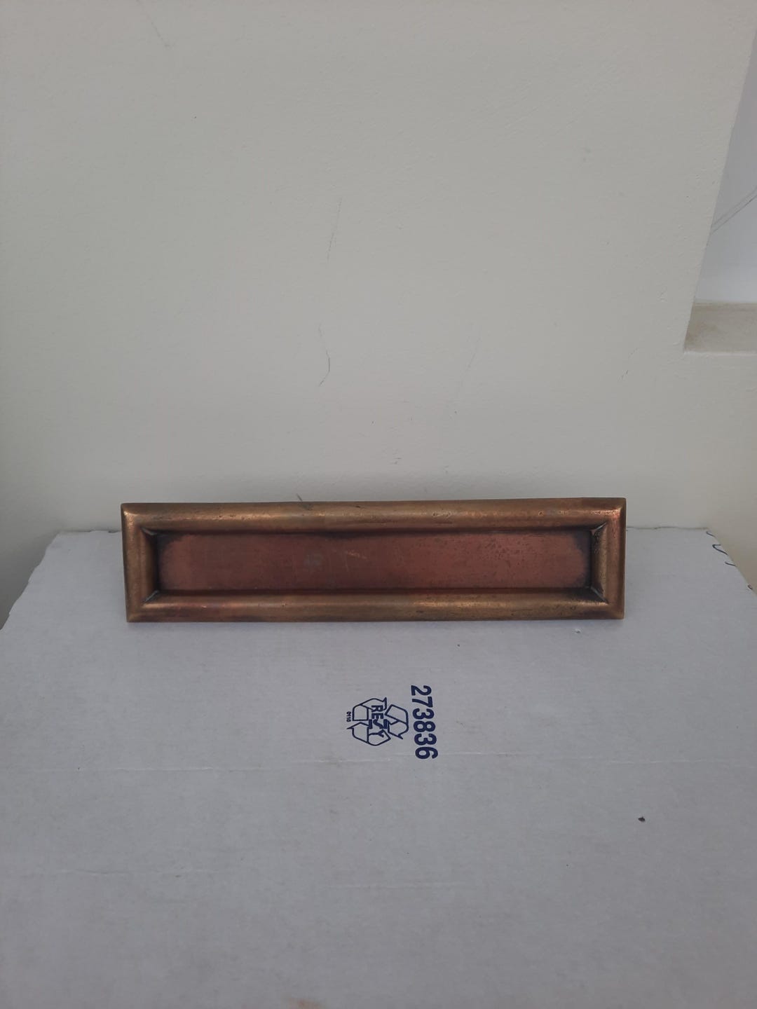 Brass Vintage Letter Mail Slot door Letter Box Brass Letter Slot Mail ...