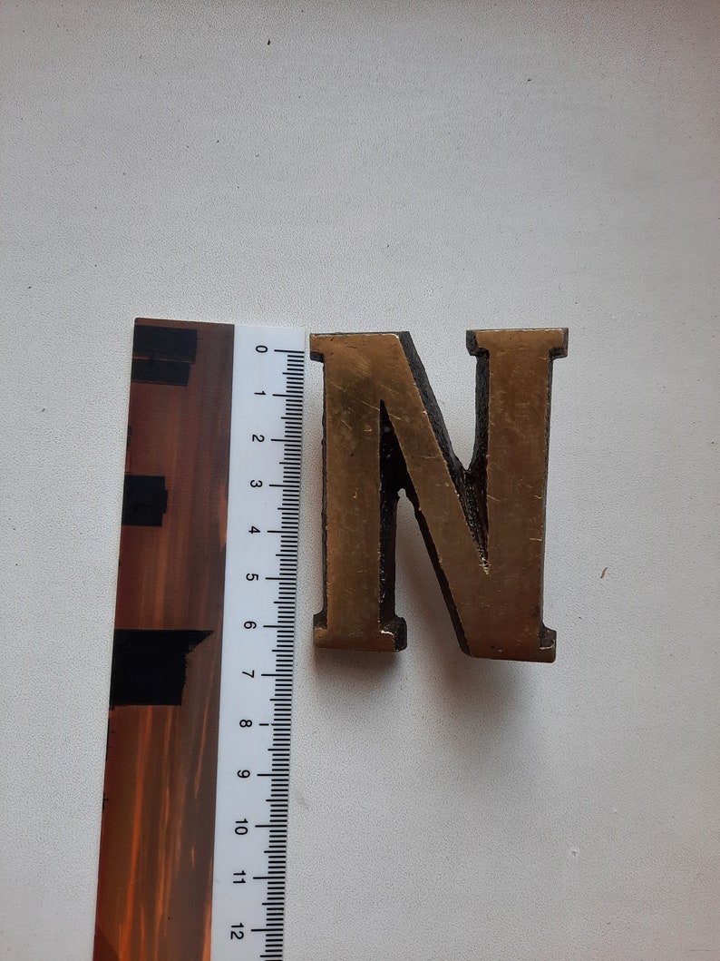 Vintage Brass n Letter / Figurine / Paperweight / Home Decor / Bohemian ...