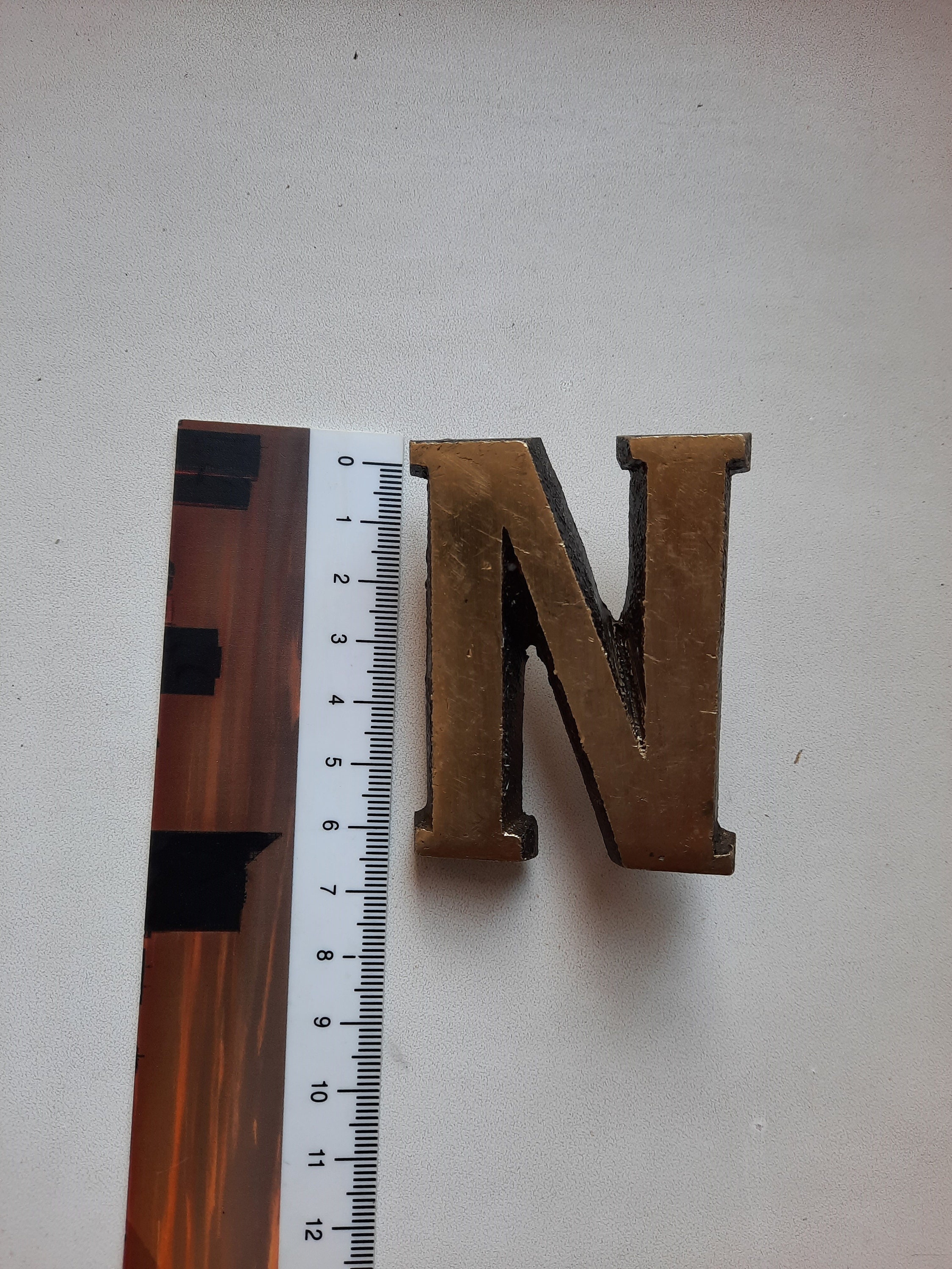 Vintage Brass n Letter / Figurine / Paperweight / Home Decor / Bohemian ...