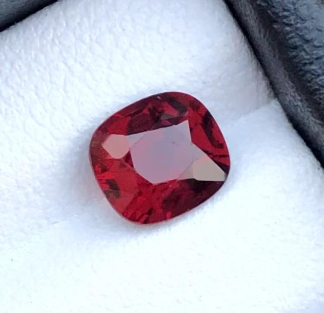 Vivid Red Spinel Gemstone for Jewelry Making, Natural Spinel ,cushion ...