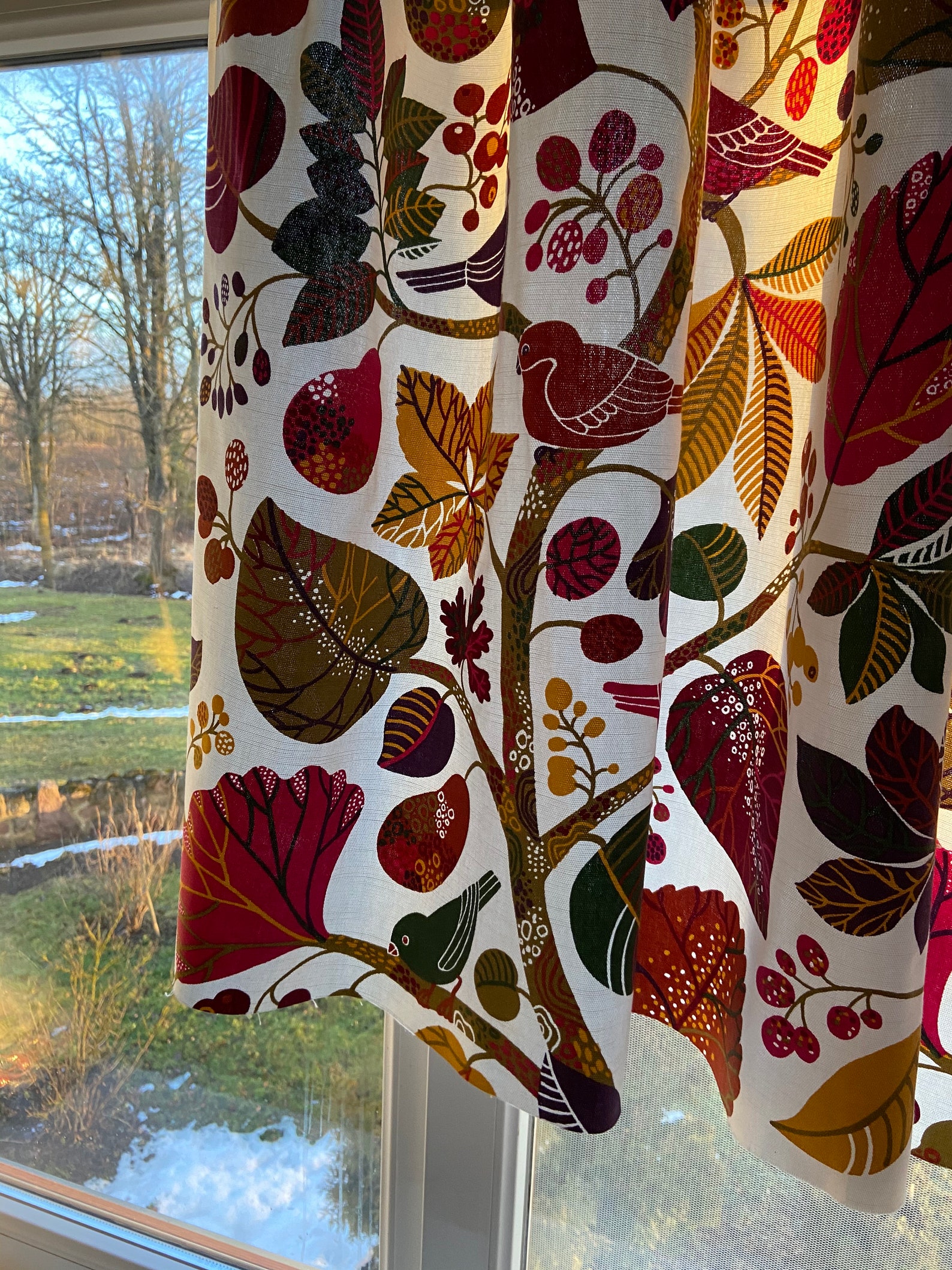 Cotton Curtains Cafe Curtains Kitchen Valance Panels Curtains - Etsy