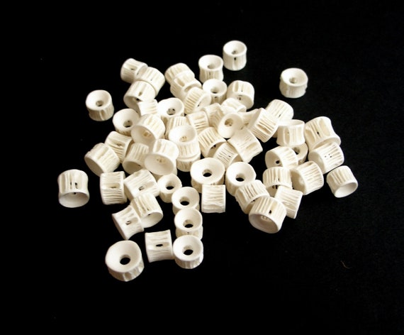 White Fish Bone Beads Natural Fish Vertebrae From Bali Sea - Etsy