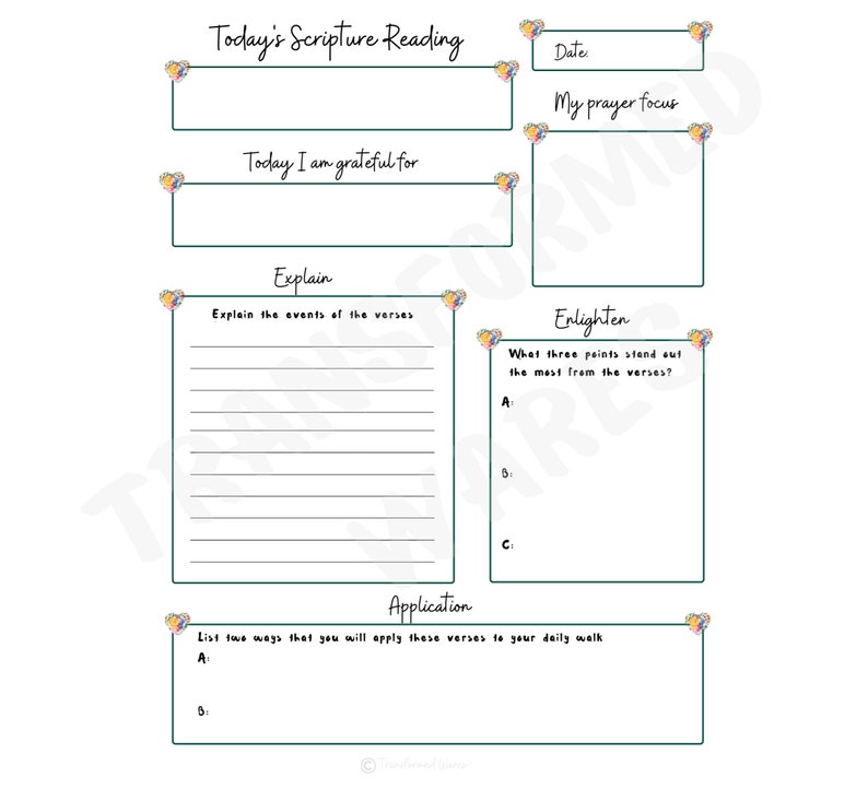 Bible Study Notes PDF Printable Instant Download Church - Etsy