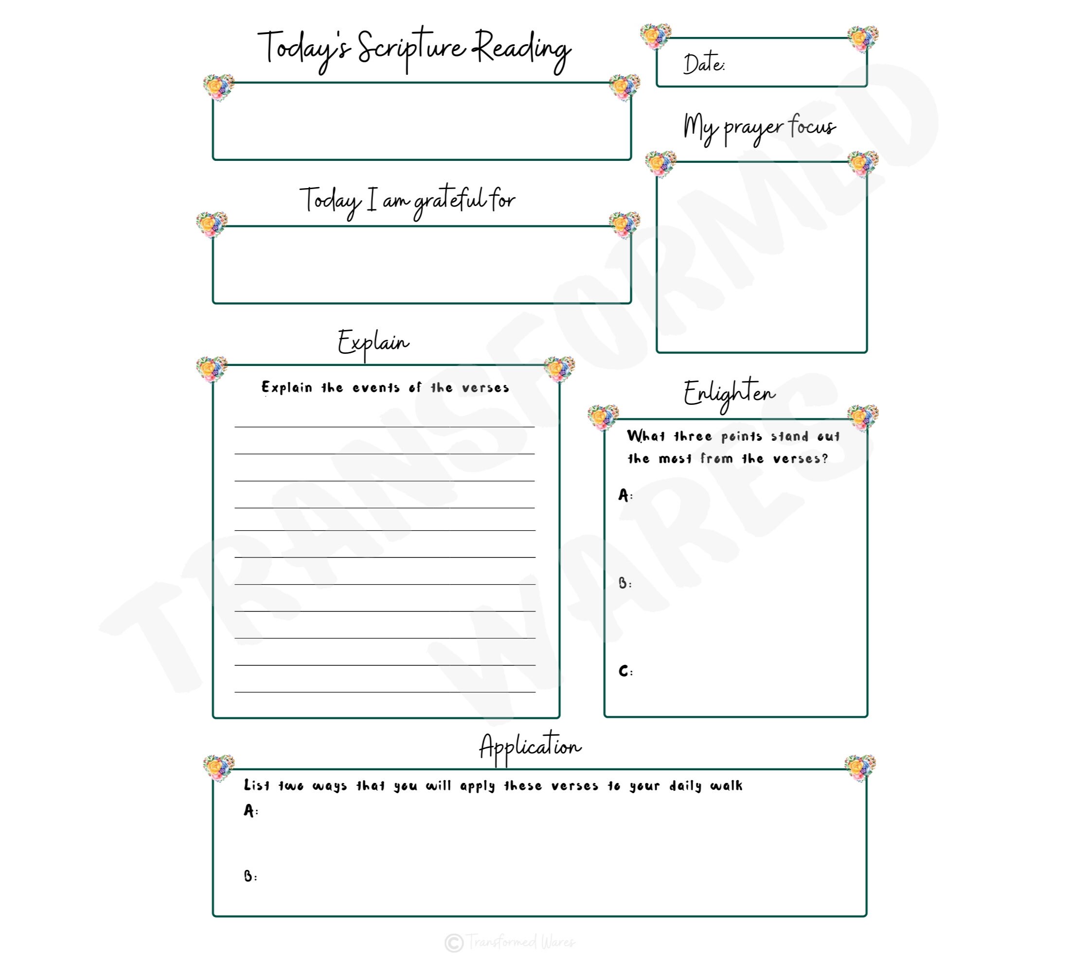 Bible Study Notes PDF Printable Instant Download Church - Etsy