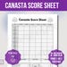 Canasta Score Sheet Template, Printable Canasta Score Sheet, Canasta ...