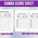 Samba Score Sheet Template, Printable Samba Score Sheet, Samba Card ...