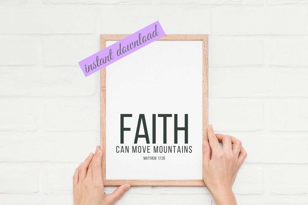 Bible Verse Printable Wall Decor | Bible Verse Signs | Bible Quote Wall ...