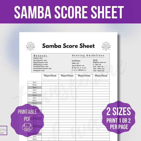 Samba Card Mat - Etsy