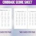 Cribbage Score Sheet Template, Printable Cribbage Score Sheet, Cribbage ...