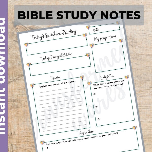 Bible Verse Notes - Etsy