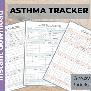 Asthma Tracker | Asthma Log | Respiratory Illness Log | Symptom Log ...