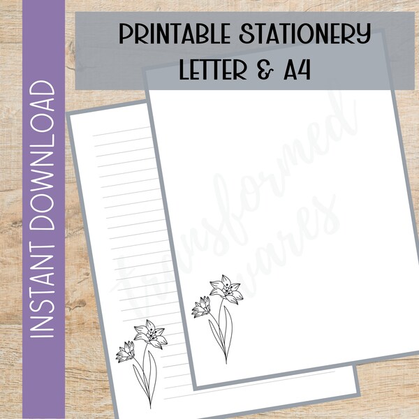 Black and White Writing Paper - Etsy