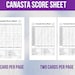 Canasta Score Sheet Template, Printable Canasta Score Sheet, Canasta ...