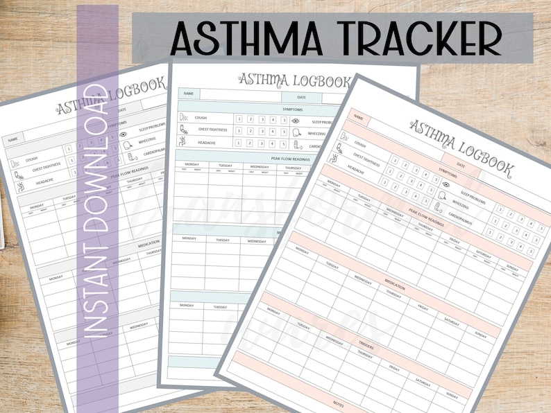Asthma Tracker | Asthma Log | Respiratory Illness Log | Symptom Log ...