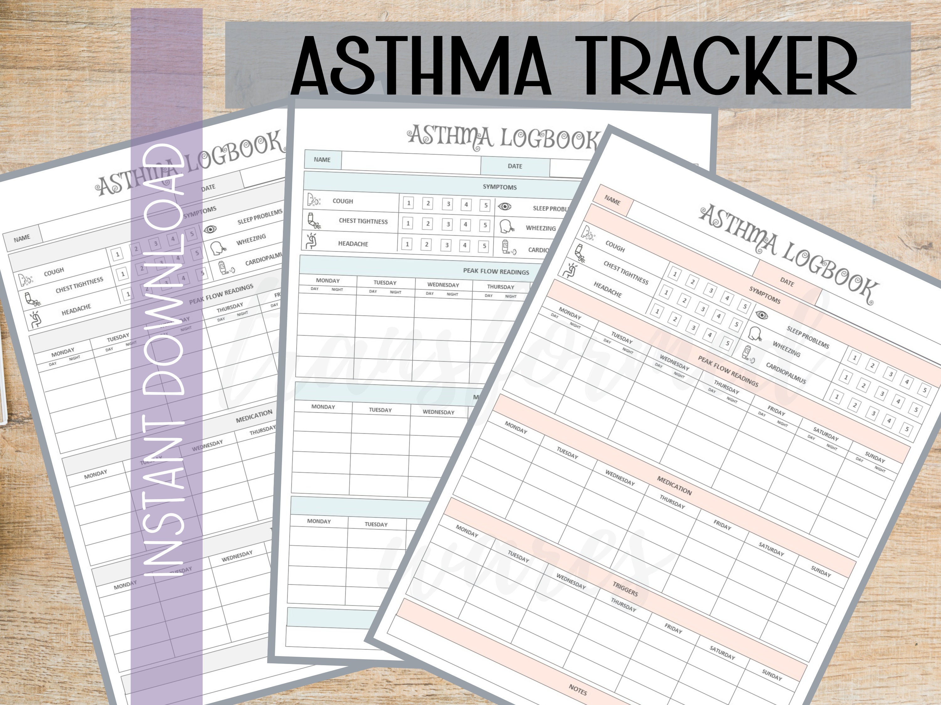 Asthma Tracker | Asthma Log | Respiratory Illness Log | Symptom Log ...
