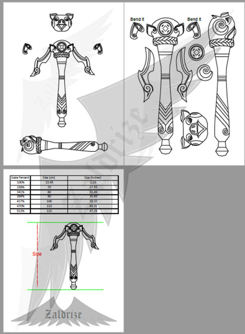 Firecracker Vayne - Weapons - Blueprint - Etsy