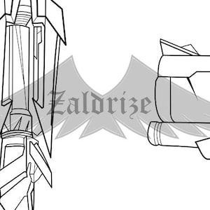 Devil IMP Mercy Gun and Staff Blueprint - Etsy