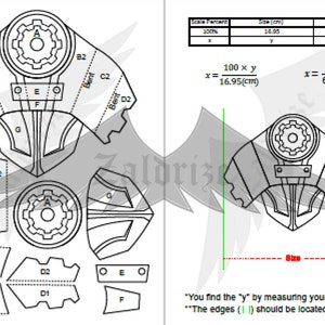 Jayce - Weapon - Chest Plate - Blueprint - Etsy