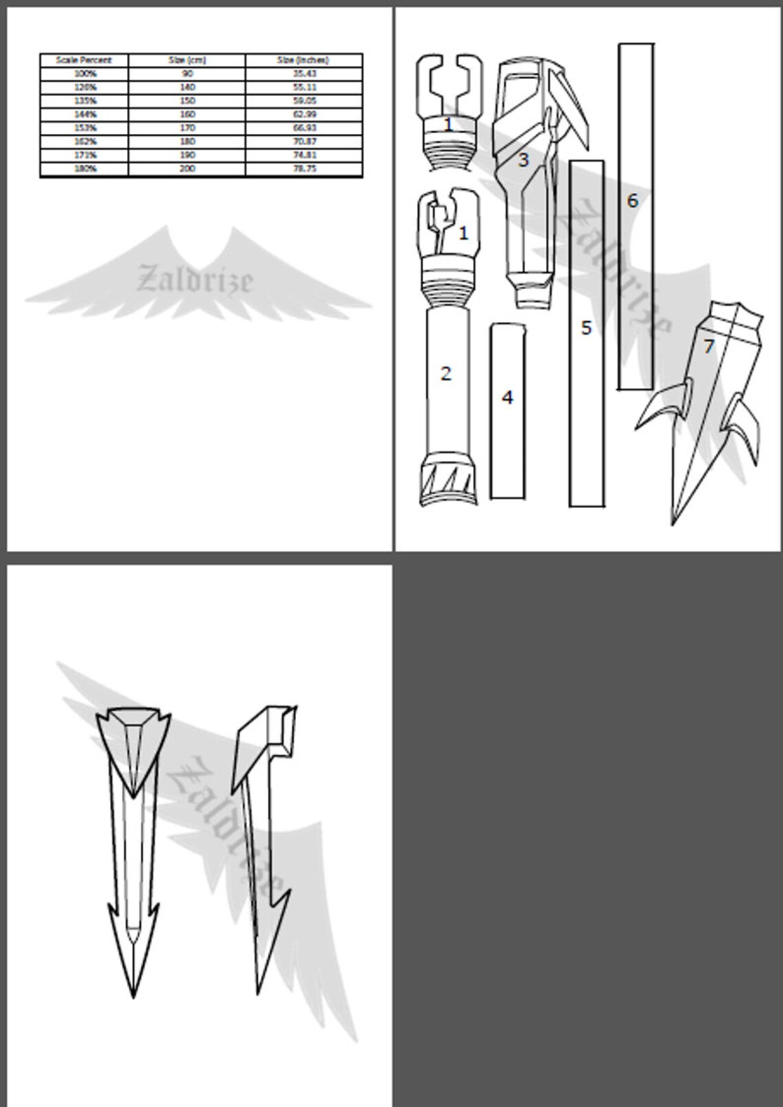 Devil IMP Mercy Gun and Staff Blueprint - Etsy