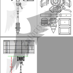 Jayce - Weapon - Chest Plate - Blueprint - Etsy
