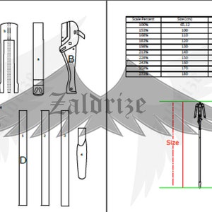 Classic Mercy - Gun and Staff - Blueprint - Etsy