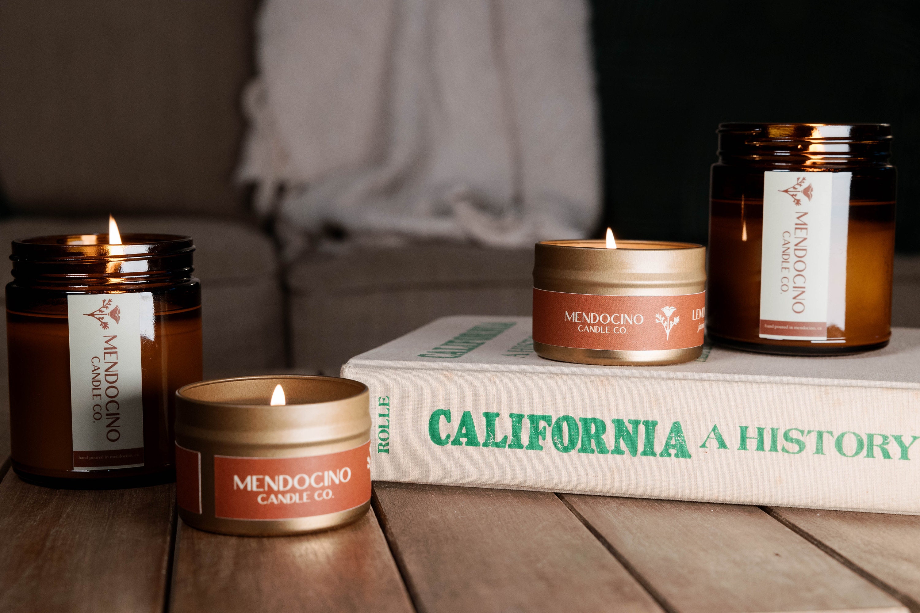 8 Oz. "orange Blossom" All Natural Hand Poured Soy Wax Scented Candle ...