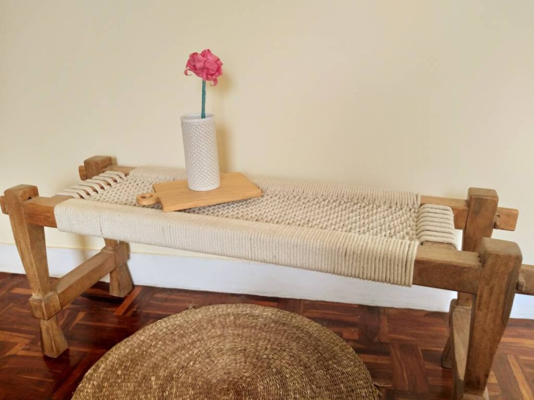 Wooden Bench Indian Style Day Bed Charpoy Hand Made With Rosewood and ...