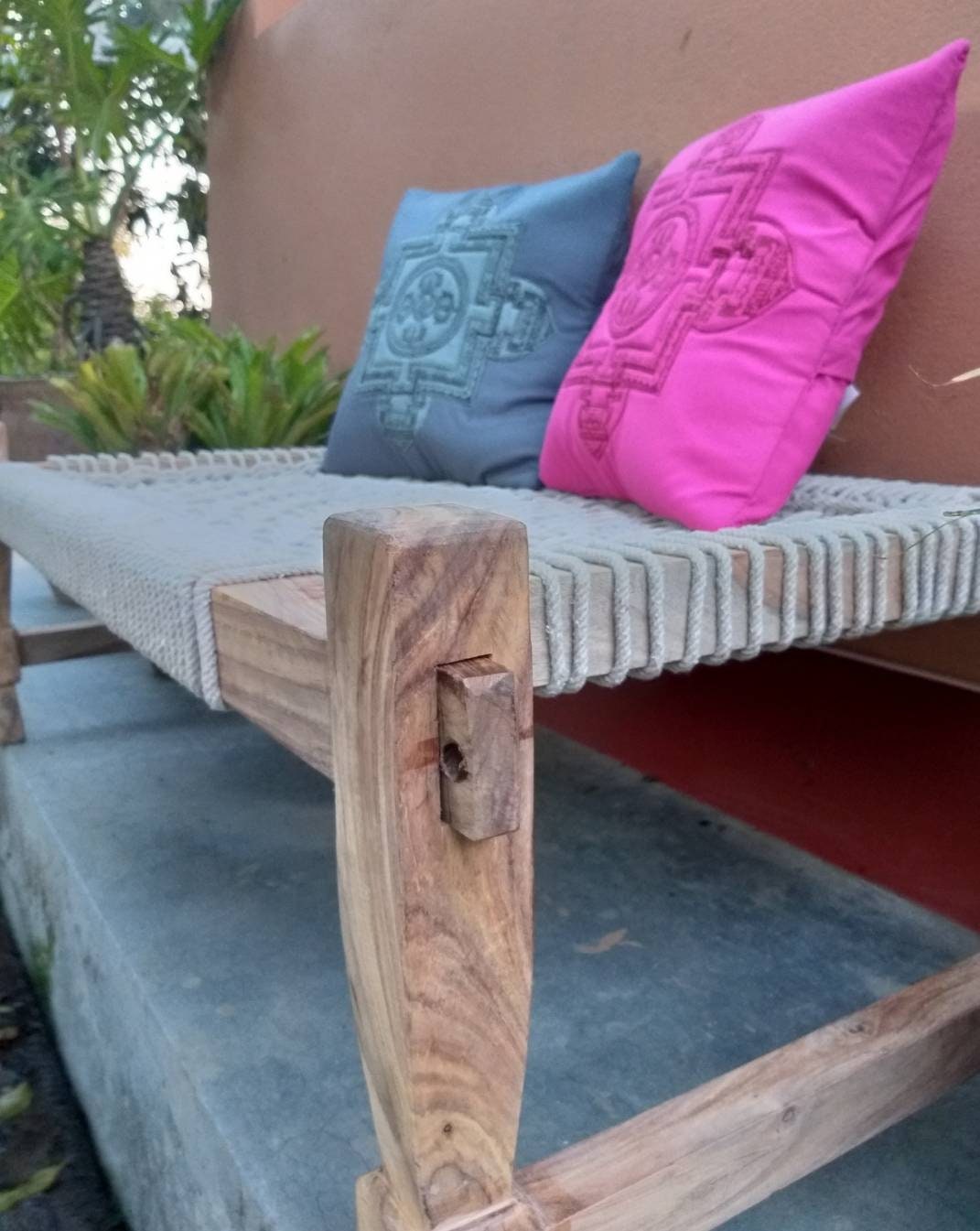 Indian Day Bed Charpoy Hand Made With High Quality Rose Wood and Hand ...