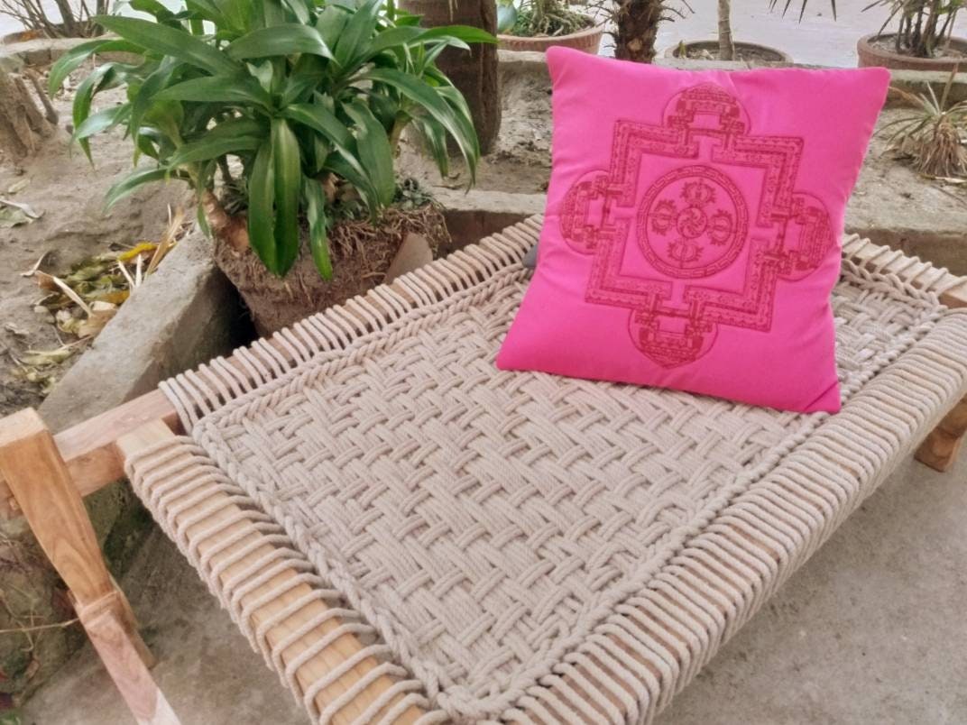 Indian Day Bed Charpoy Hand Made With High Quality Rose Wood and Hand ...