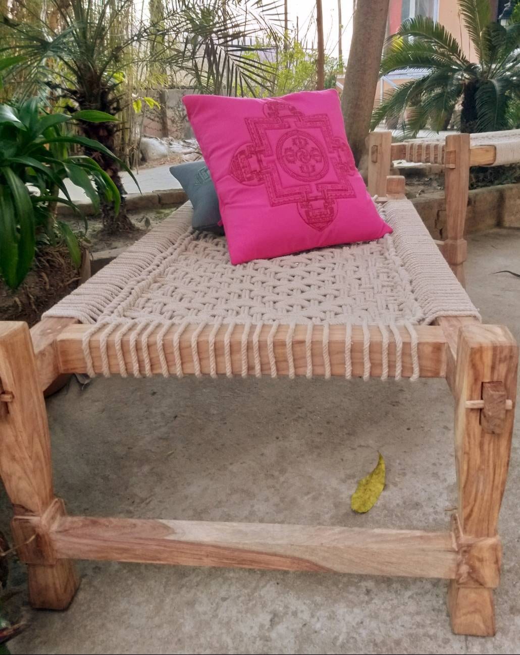 Indian Day Bed Charpoy Hand Made With High Quality Rose Wood and Hand ...