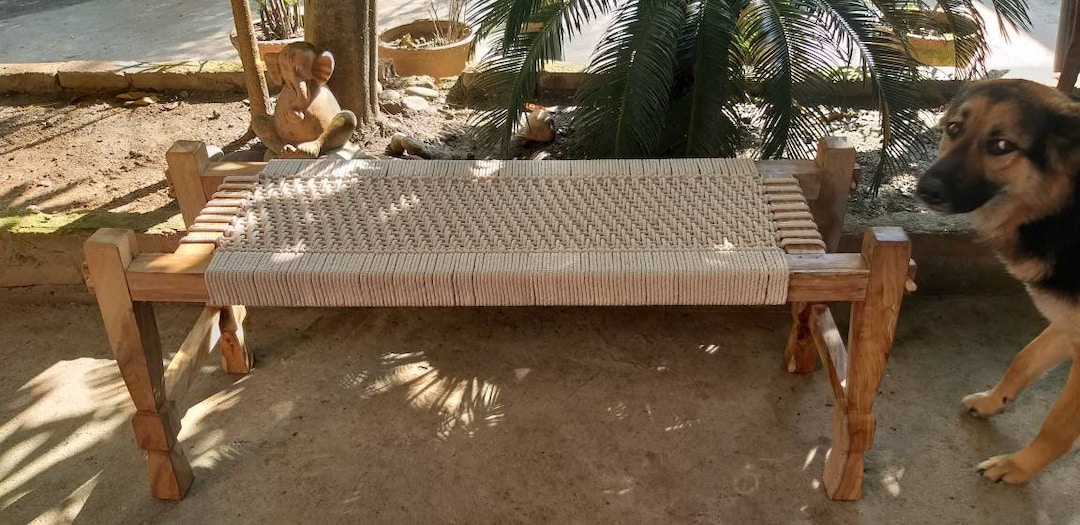 Charpoy Wooden Bench Indian Design Day Bed Hand Made. With High Quality ...