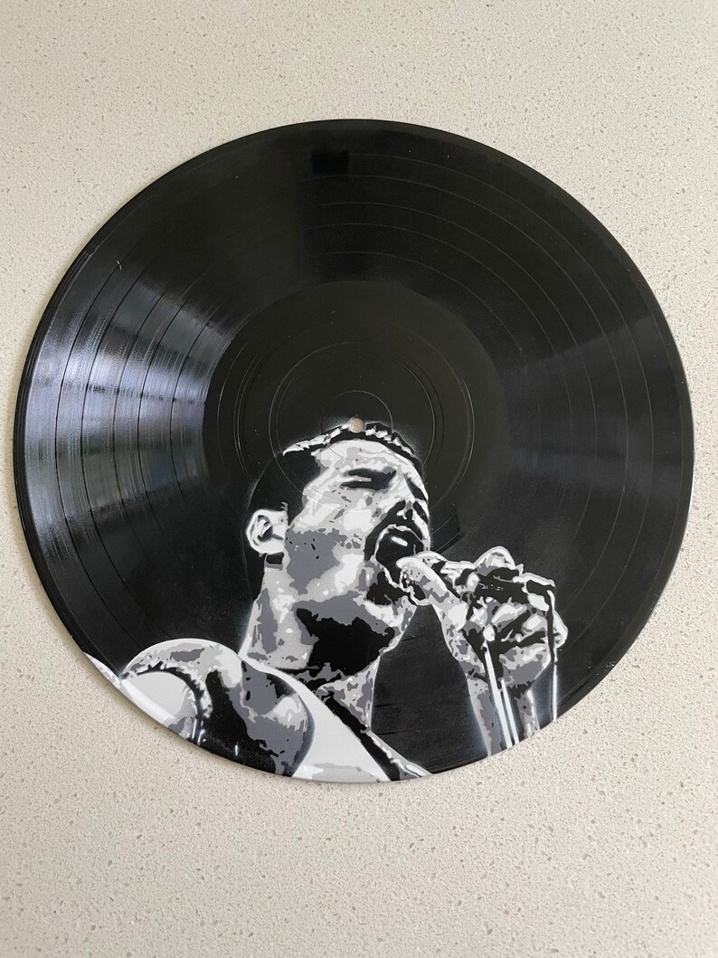 Freddie Mercury Vinyl Record Art - Etsy