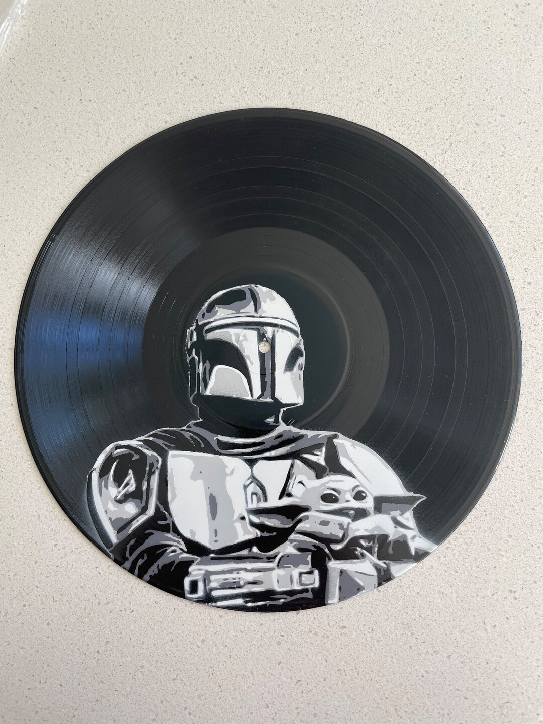 The Mandalorian Vinyl Record Art - Etsy