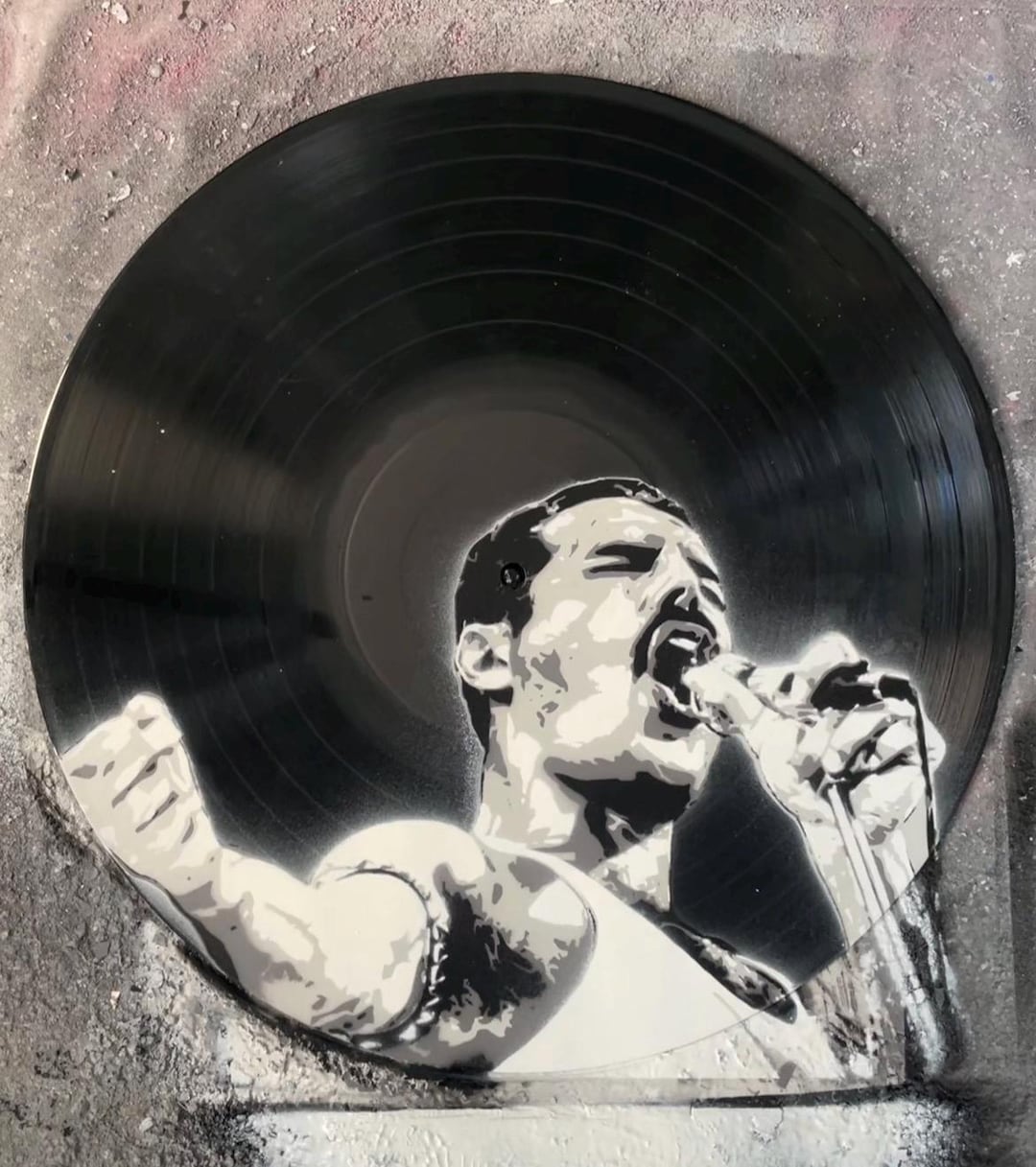 Freddie Mercury Vinyl Record Art - Etsy