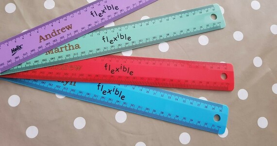 Personalised Flexible Ruler | Etsy