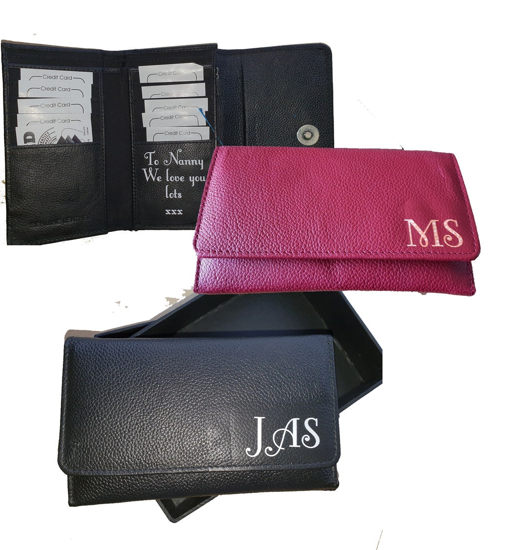 Personalised Ladies Leather Purse in A Gift Box - Etsy UK