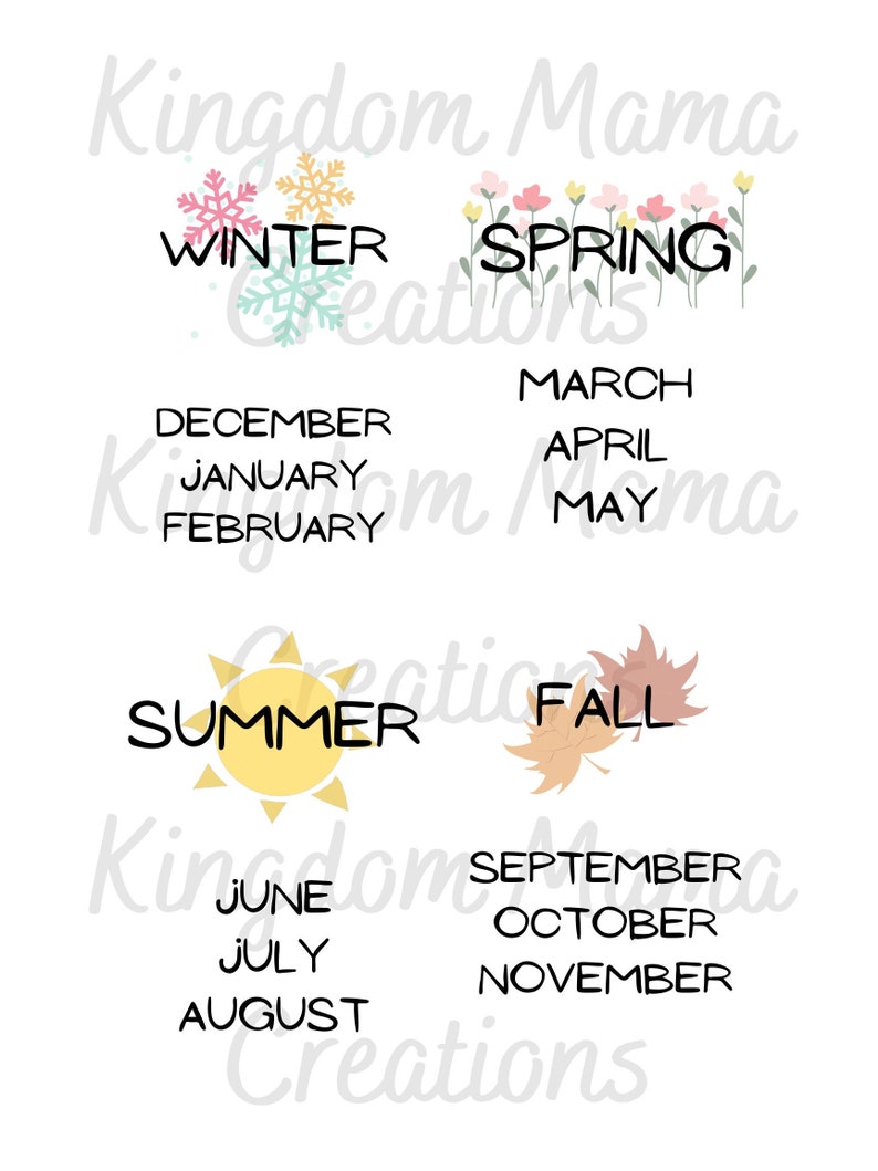 Four Seasons **DIGITAL DOWNLOAD** - Etsy