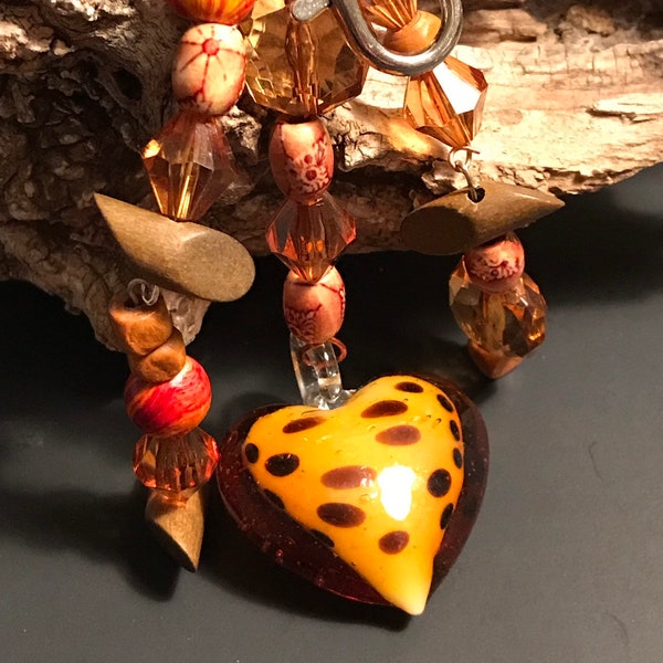 Orange Lampwork Beads - Etsy