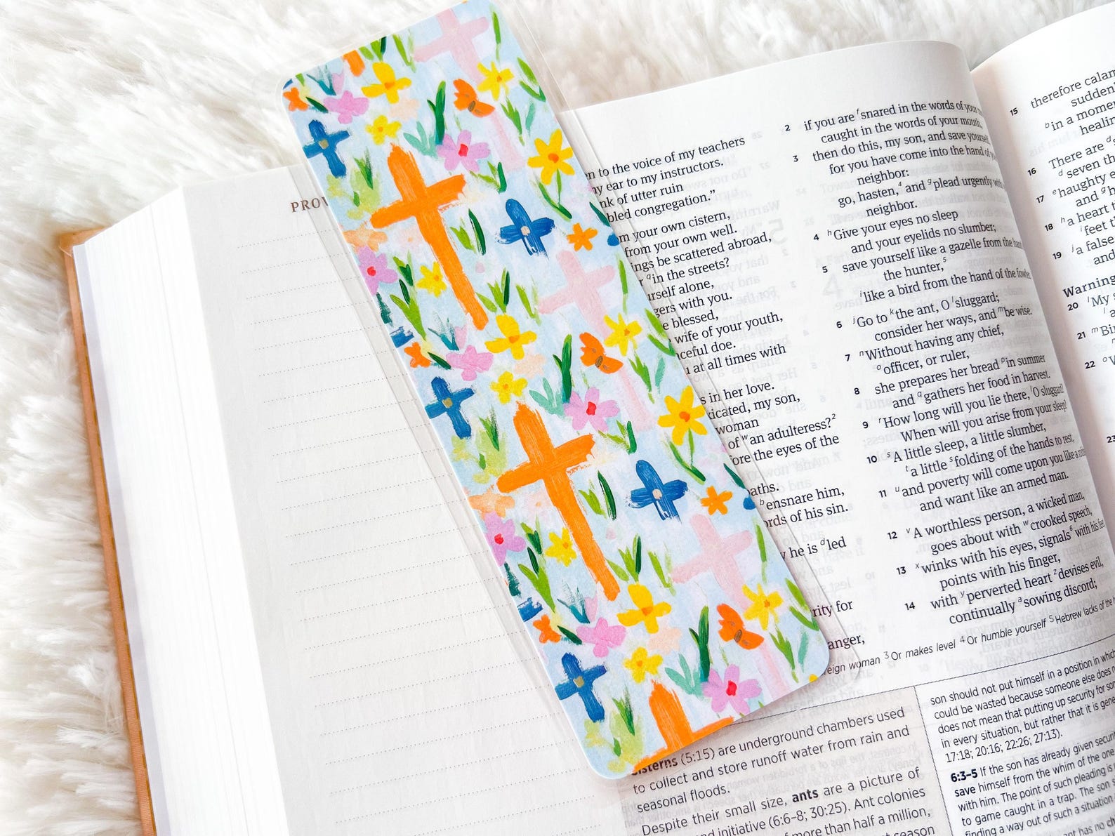 Floral Easter Crosses Bookmark | Flowers Bookmark | Biblical Gift ...